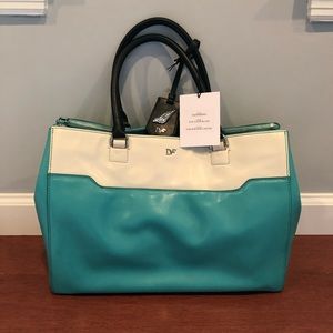 Diane Von Furstenberg | Bags | Dvf Eva Color Block Tote Bag | Poshmark